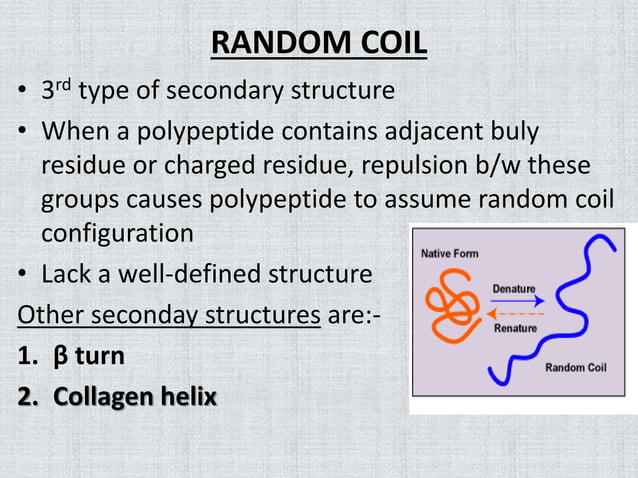 Secondary Structure Of Protein (Repeating structure of protein) | PPTX