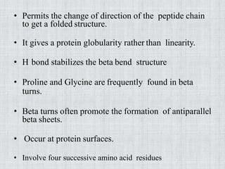 Secondary Structure Of Protein (Repeating structure of protein) | PPTX