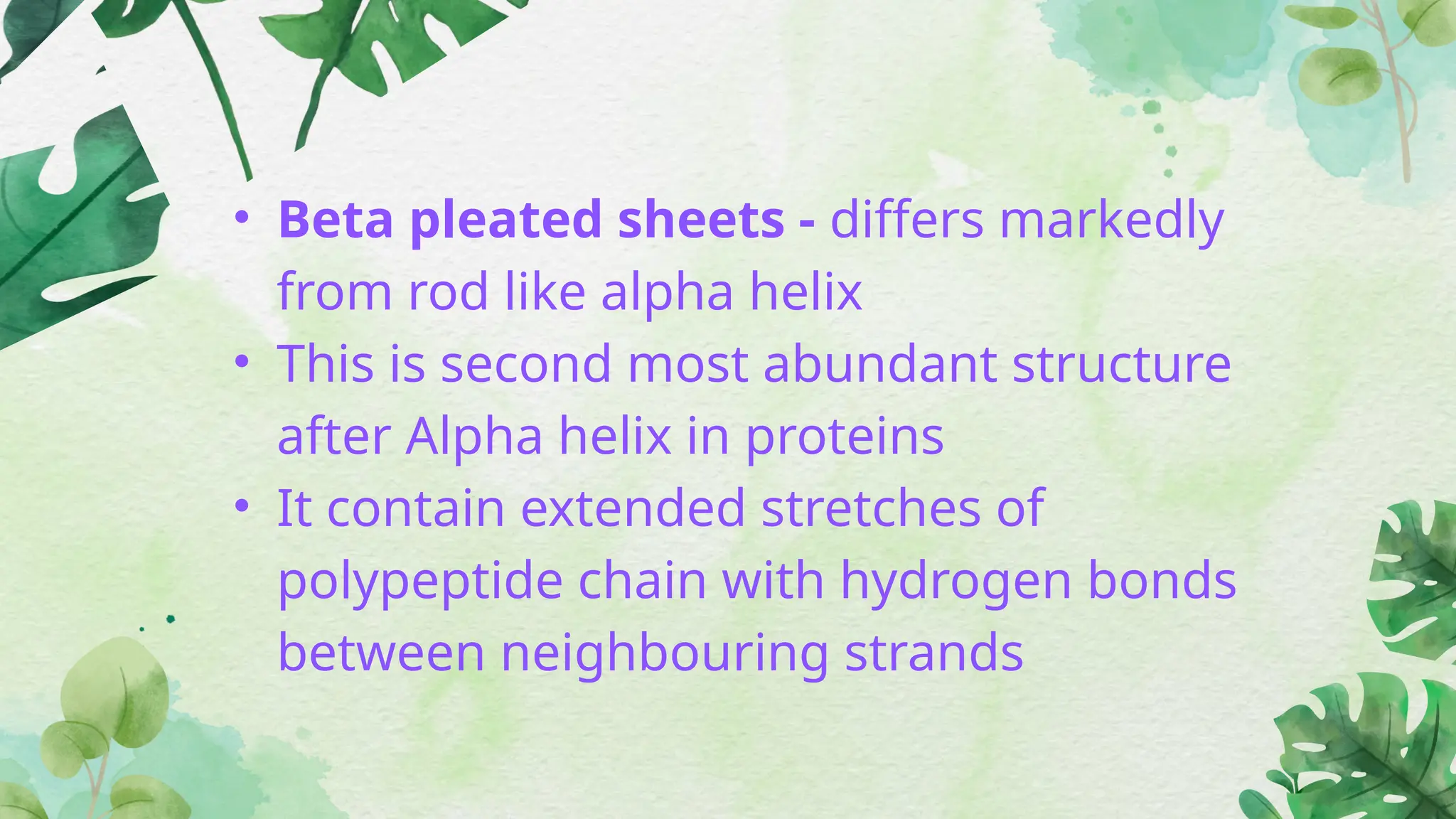 Secondary structure of proteins.pptx (Biochemistry) | PPTX