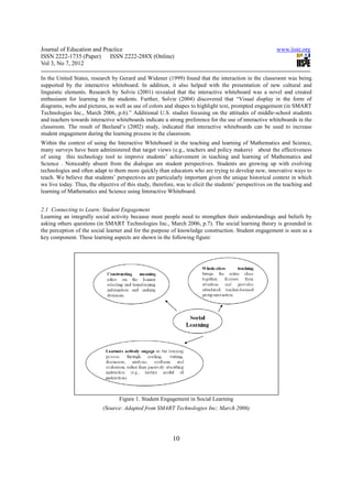 Secondary students’ perspectives on the use of the interactive whiteboard for teaching and ...