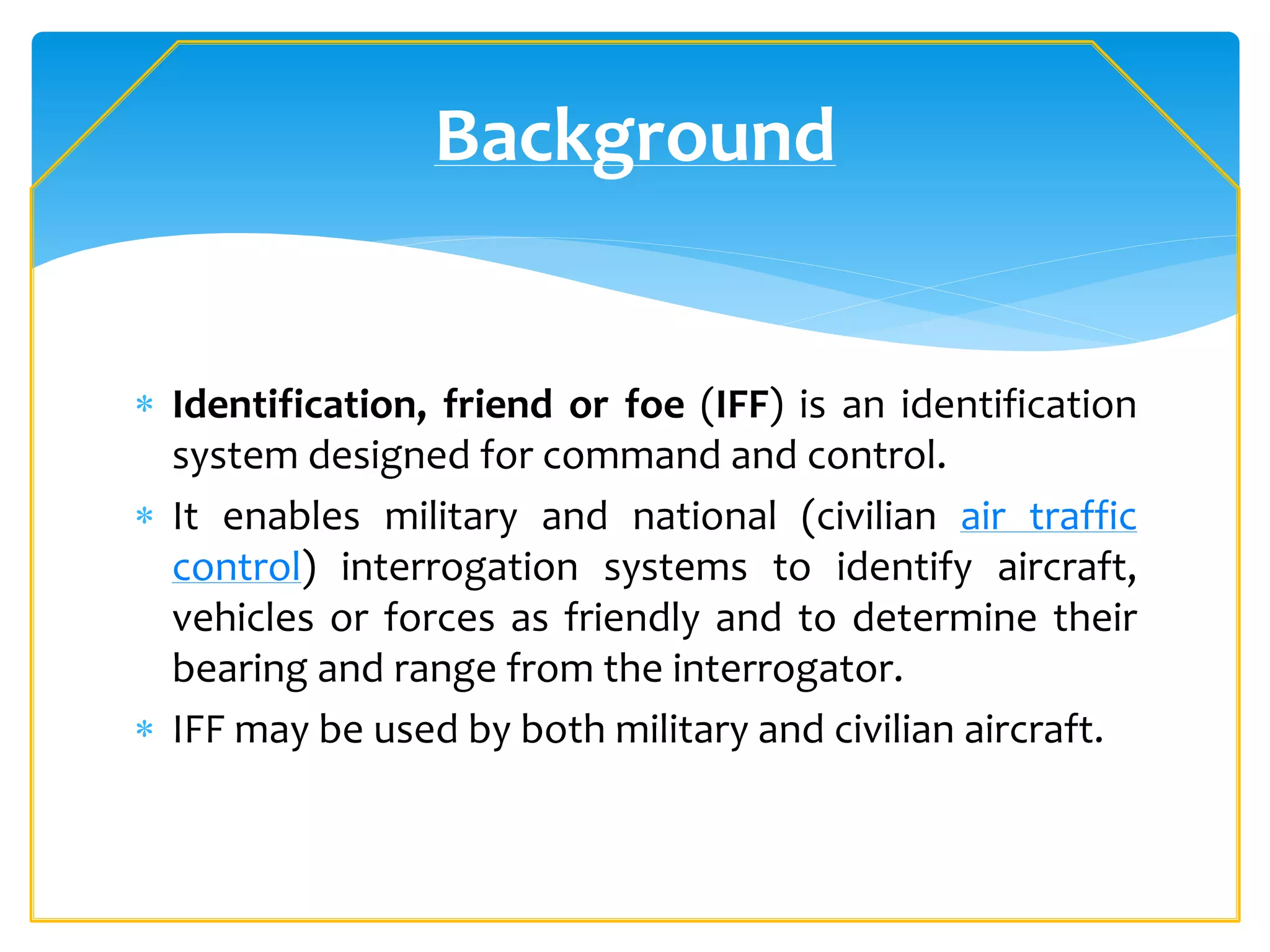 Secondary Surveillance Radar, Mode-S and ADS-B | PPTX