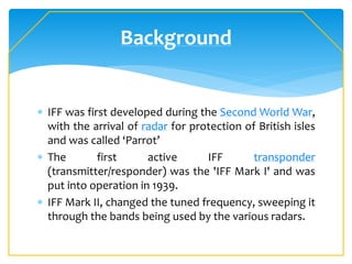Secondary Surveillance Radar, Mode-S and ADS-B | PPTX
