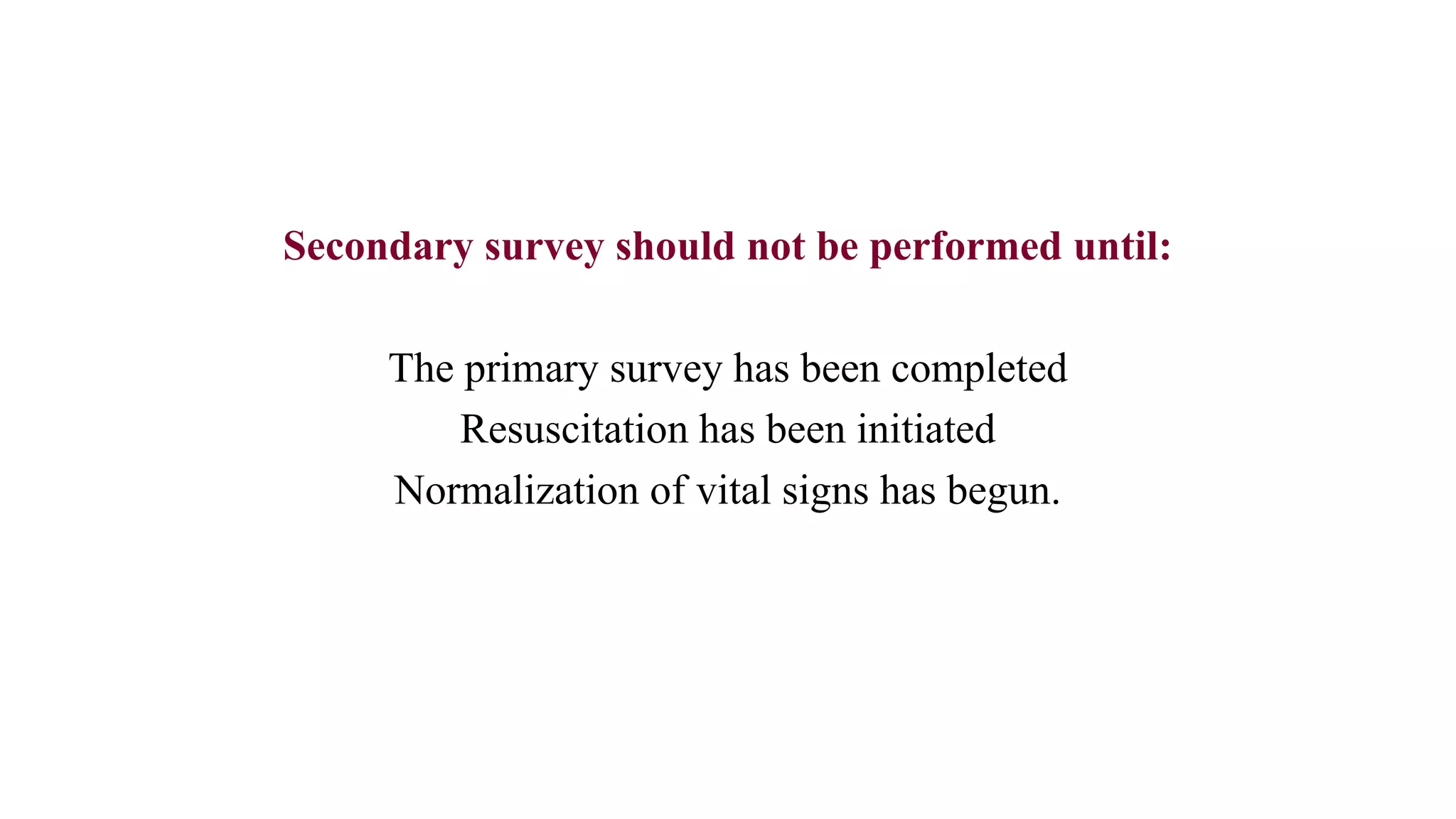 Secondary survey in trauma | PPTX