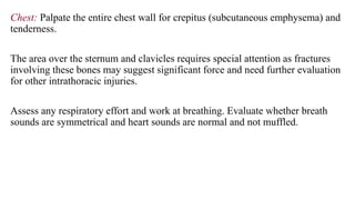 Secondary survey in trauma | PPTX