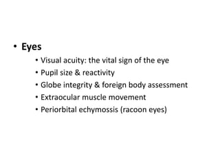 Secondary survey in trauma | PPTX