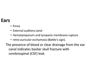 Secondary survey in trauma | PPTX