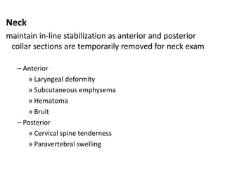 Secondary survey in trauma | PPTX