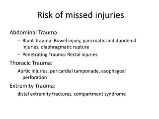 Secondary survey in trauma | PPTX