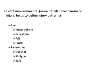 Secondary survey in trauma | PPTX