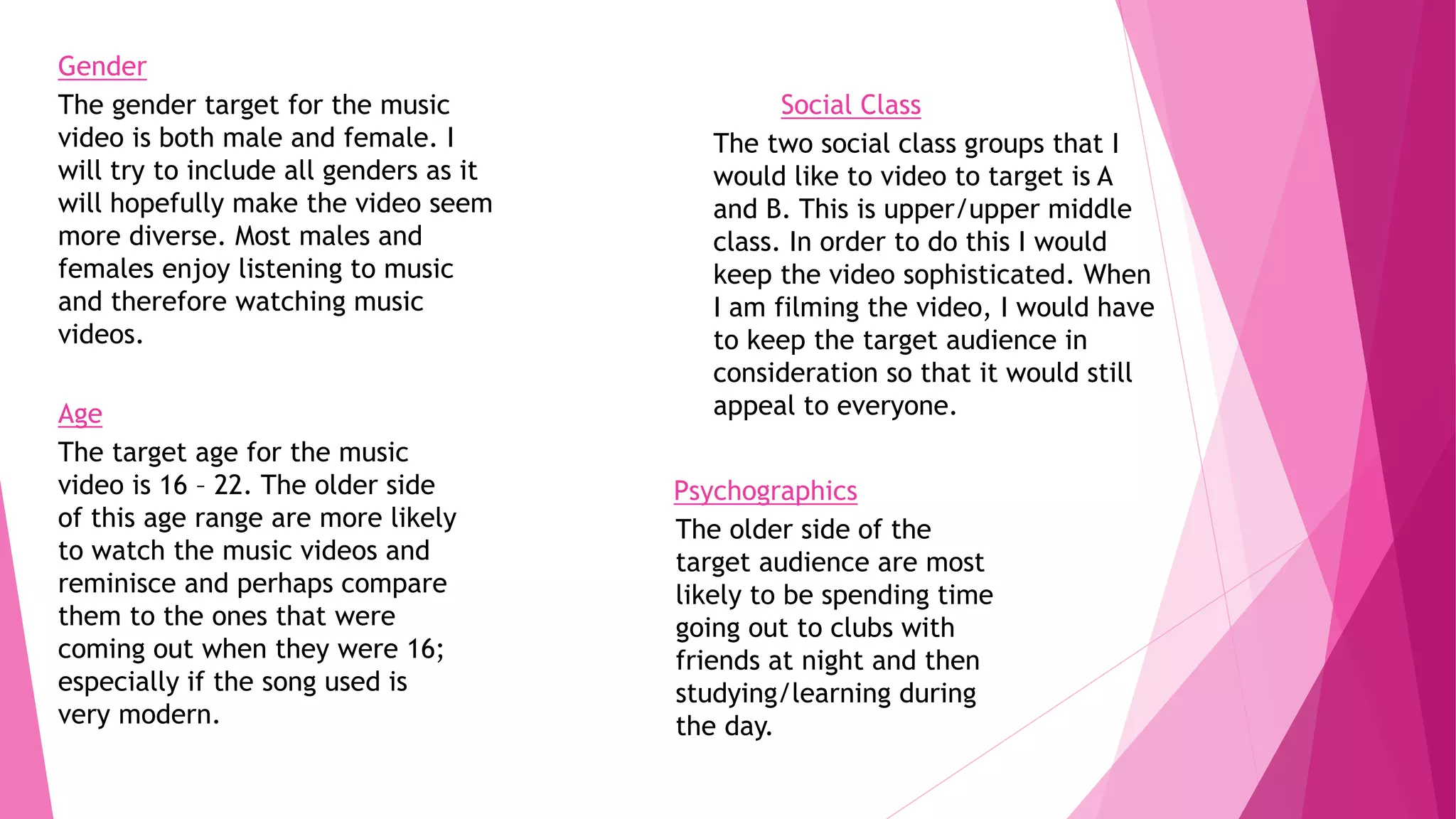 Secondary target audience profile | PPT