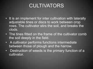 Secondary tillage equipments | PPTX