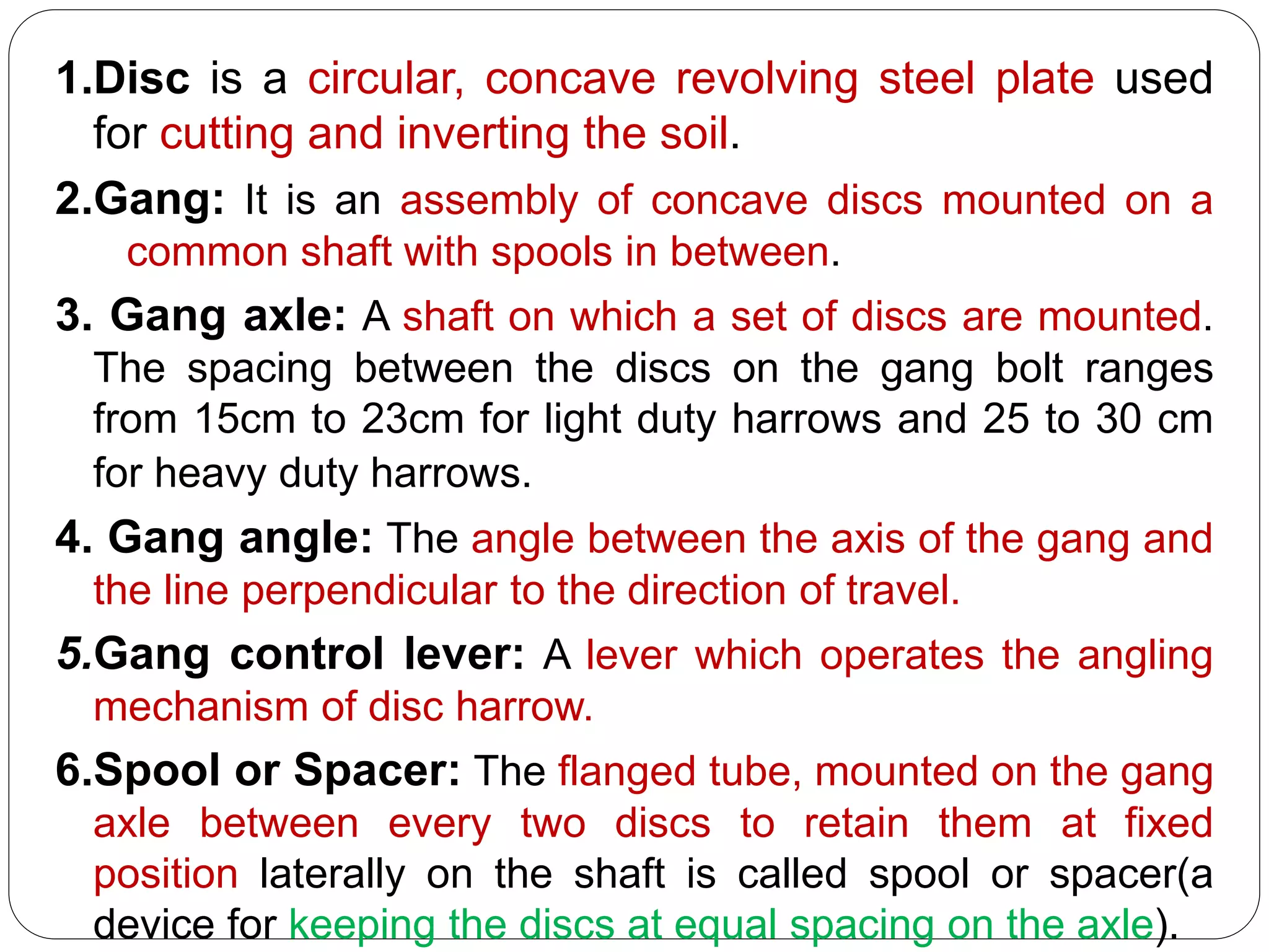 Secondary tillage implements | PPTX