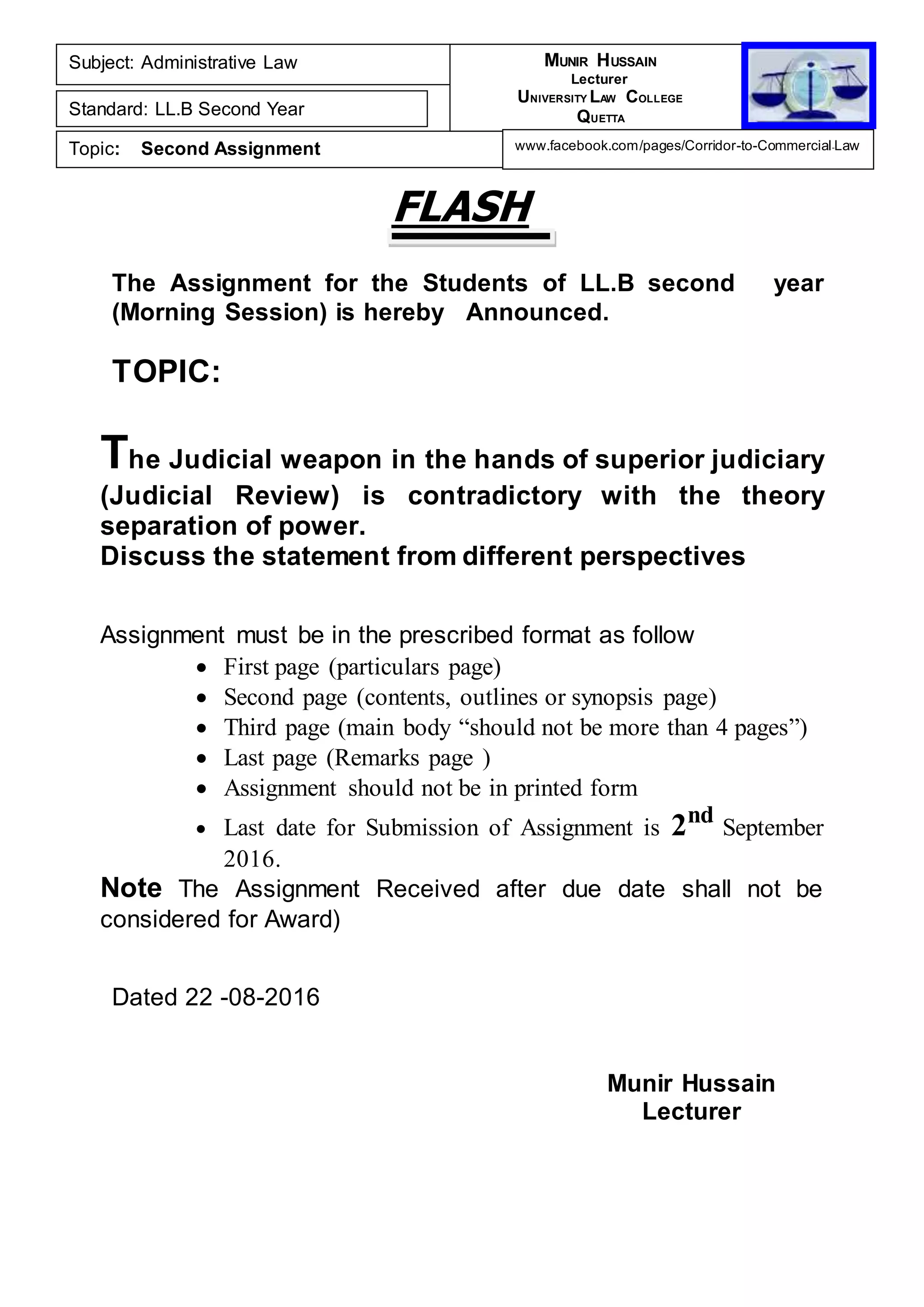 Second assignment | DOCX