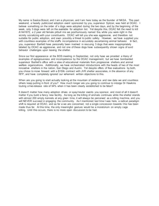 Second Board of Supervisors' speech | DOCX