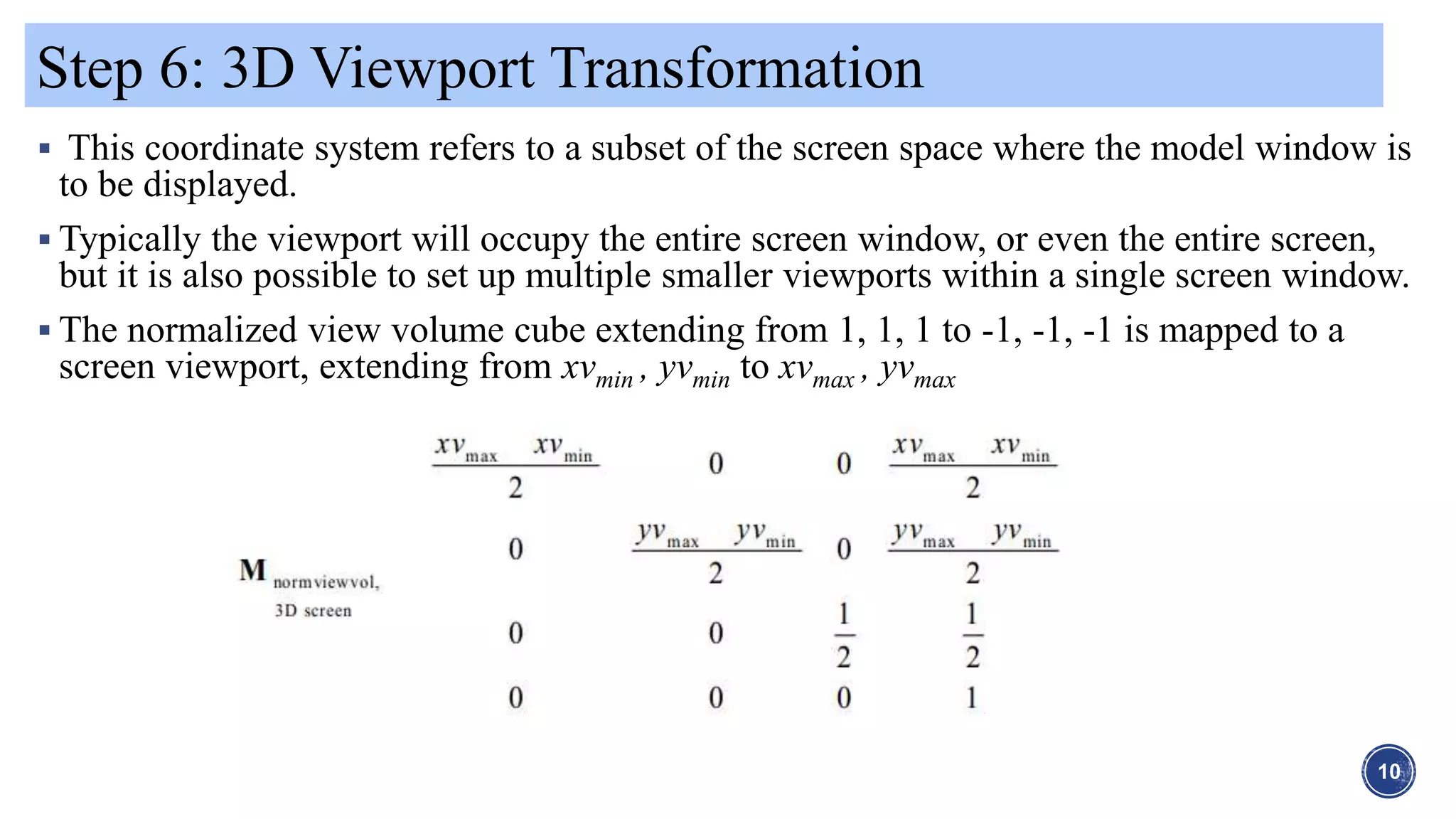 Graphics_3D viewing | PPTX