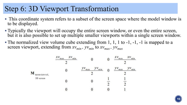 Graphics_3D viewing | PPTX | 3-D Graphics | Computer Software and ...
