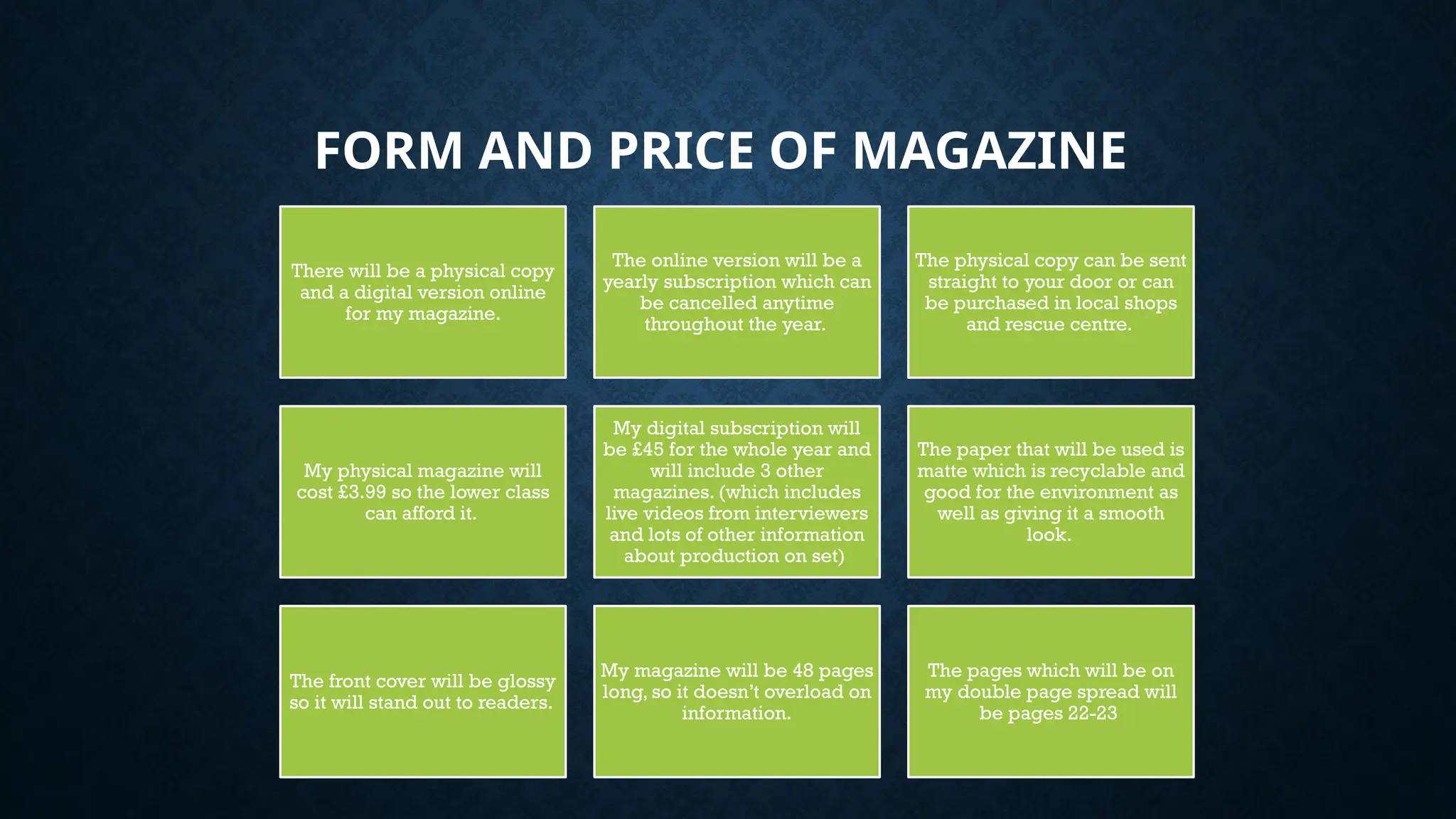 Second chances task 3 media powerpoint for film magazine | PPT