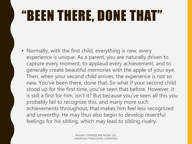 Second Child Syndrome | PPT