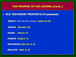 Second Coming Of Christ Ppt | PPT