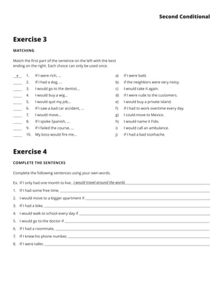 Second conditinal 1 | PDF