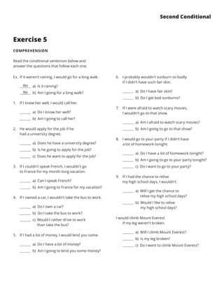 Second conditinal 1 | PDF