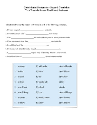 Second conditional | PDF