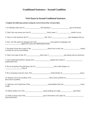 Second conditional | PDF