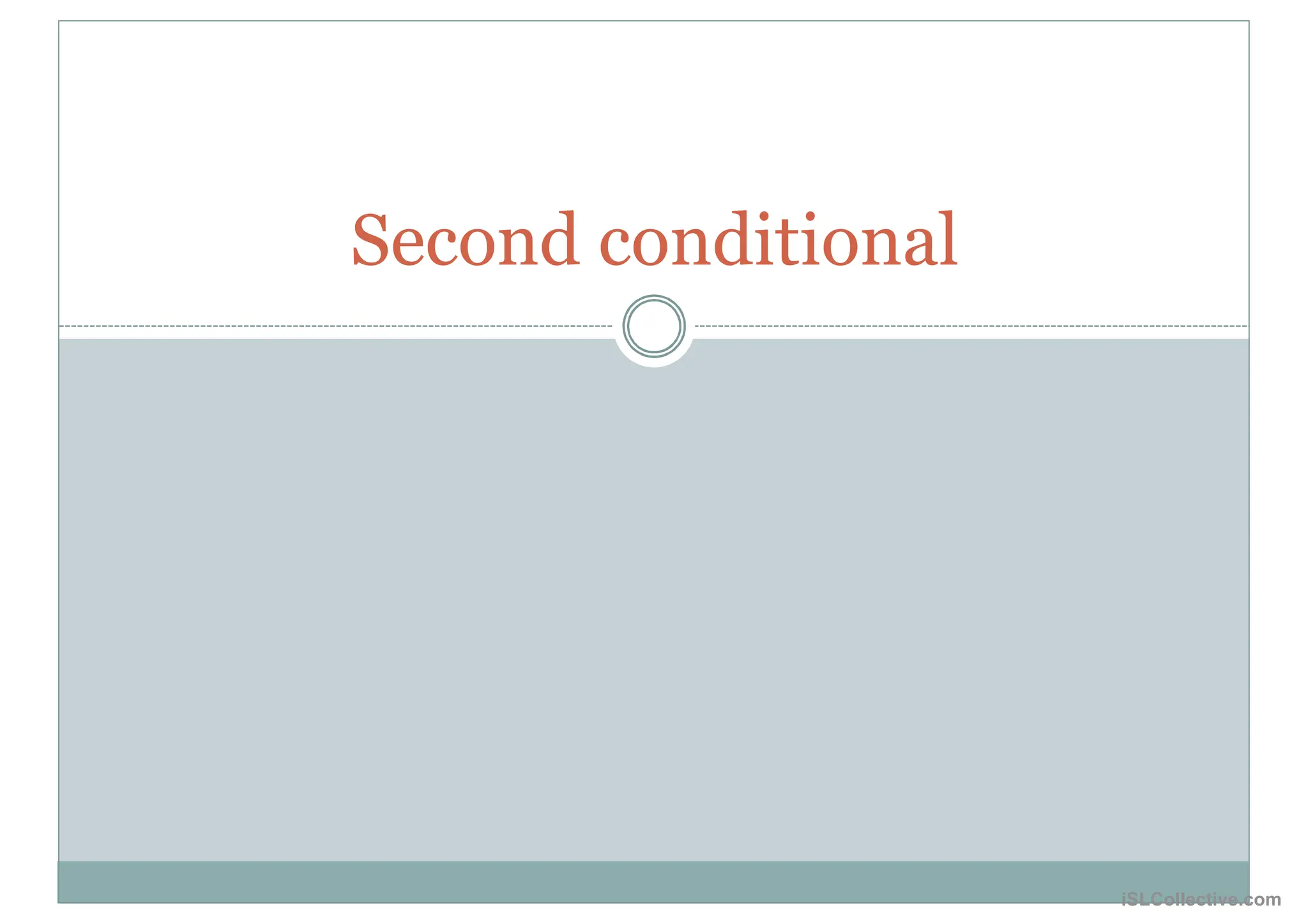 Useful presentation about the zero, first and second conditional | PPT