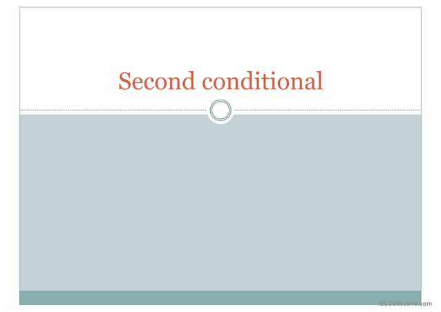 Useful presentation about the zero, first and second conditional | PPT