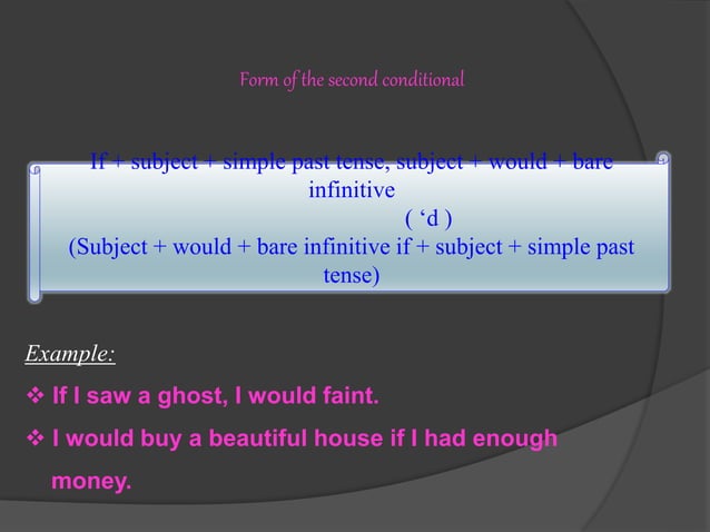 Second conditional (gramar). | PPTX