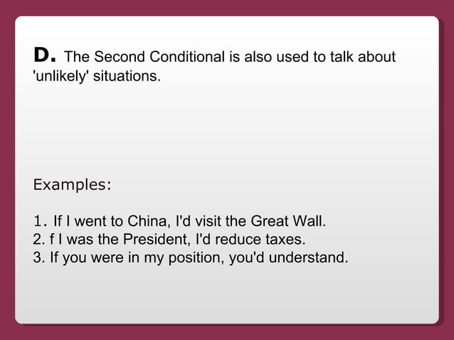 Second Conditional Presentation | PPT