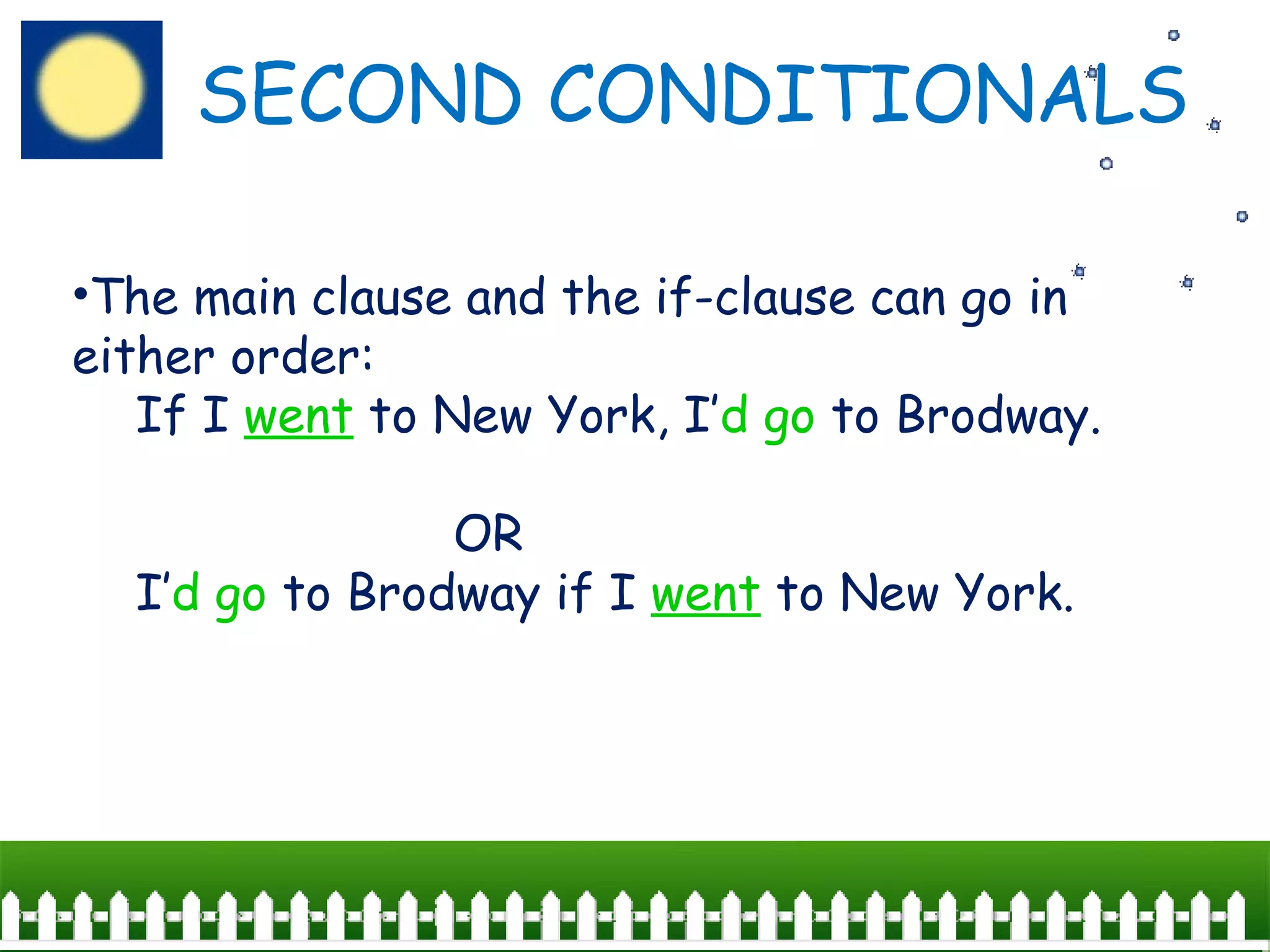 Second conditionals | PPT