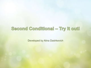 Second Conditional – Comic-style exercises | PPTX