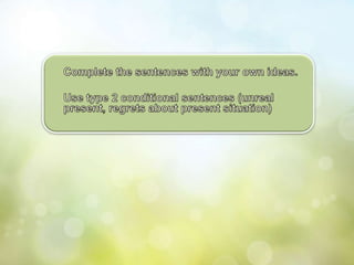 Second Conditional – Comic-style exercises | PPTX