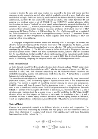Finite Element Simulation for Nonlinear Finite Element Analysis of FRP Strengthened RC Beams ...