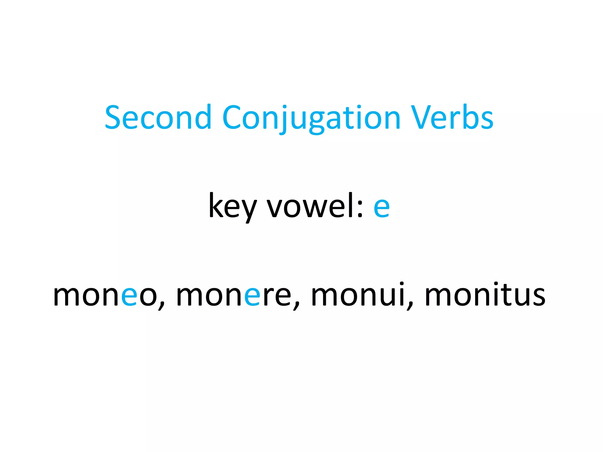 Second Conjugation Verbs | PDF