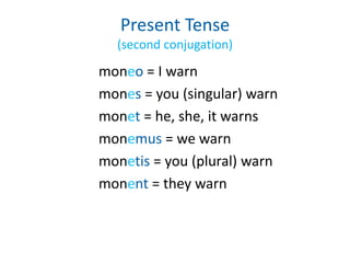 Second Conjugation Verbs | PDF