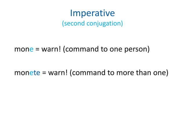 Second Conjugation Verbs | PDF