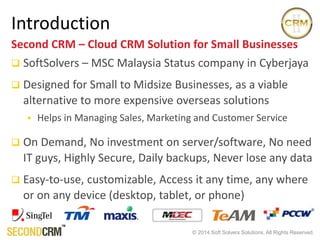 Second CRM Enterprise – An Introduction | PPT