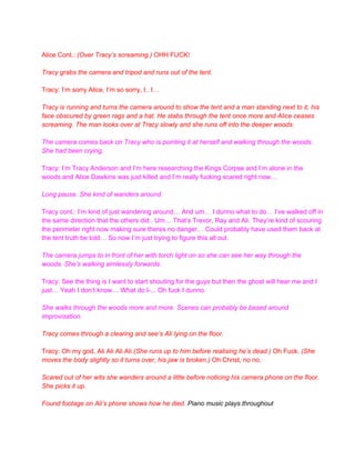 Second draft of script | PDF