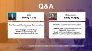 Workforce Engagement Management Masterclass: How to Make the Transition ...