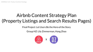 Airbnb Content Strategy Case Study | PPTX | Search | Internet