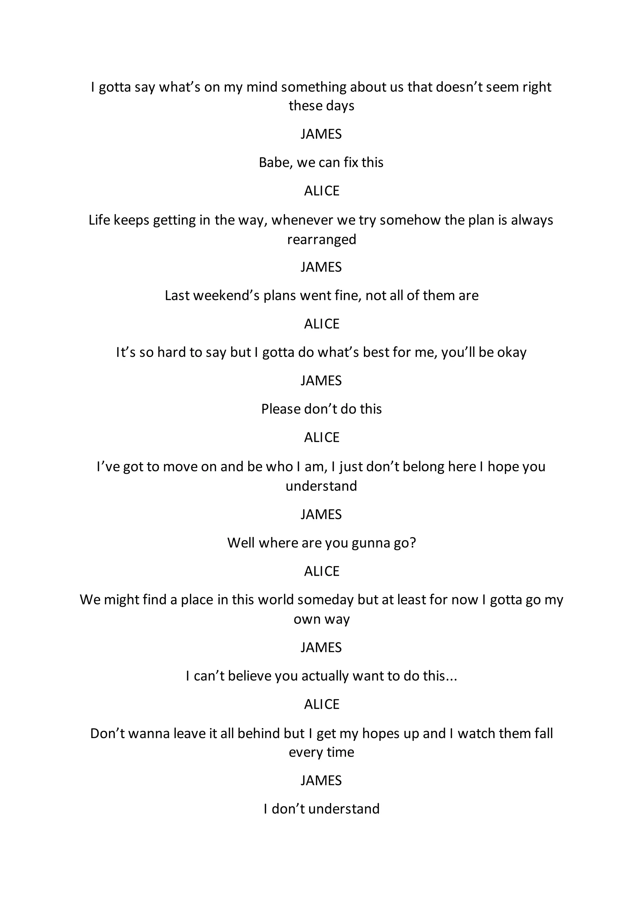 Second draft script for our preliminary task | DOCX | Music | Entertainment