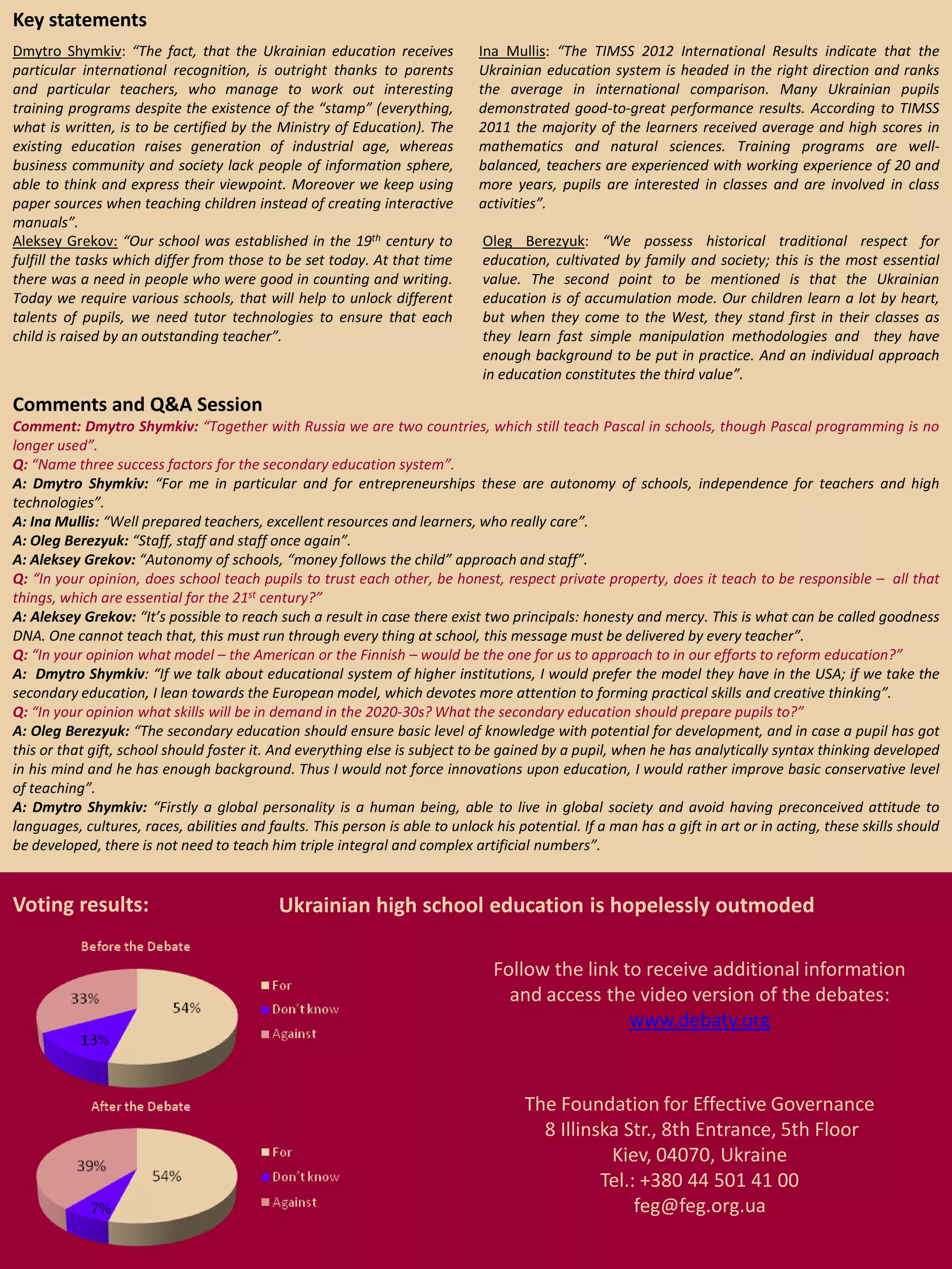 Ukrainian high school education is hopelessly outmoded | PDF