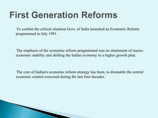 Second generation reforms in india ver 4 | PPT