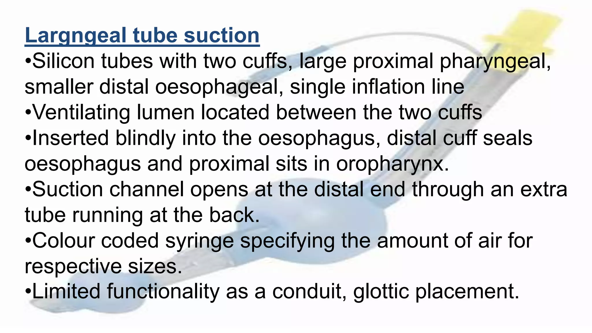 Second generation supraglottic airway devices successful in bridging | PPTX