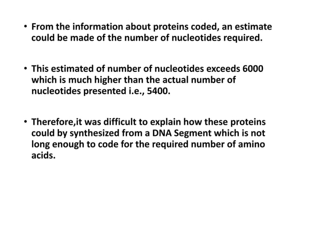 Second genetic code overlapping and split genes | PPTX | Chemistry ...