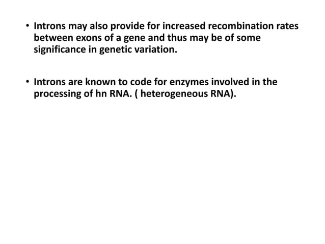 Second genetic code overlapping and split genes | PPTX | Chemistry | Science