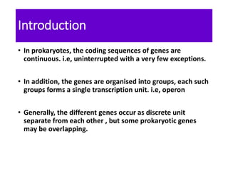Second genetic code overlapping and split genes | PPTX