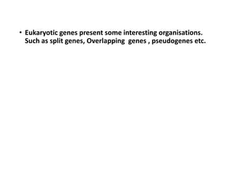 Second genetic code overlapping and split genes | PPTX